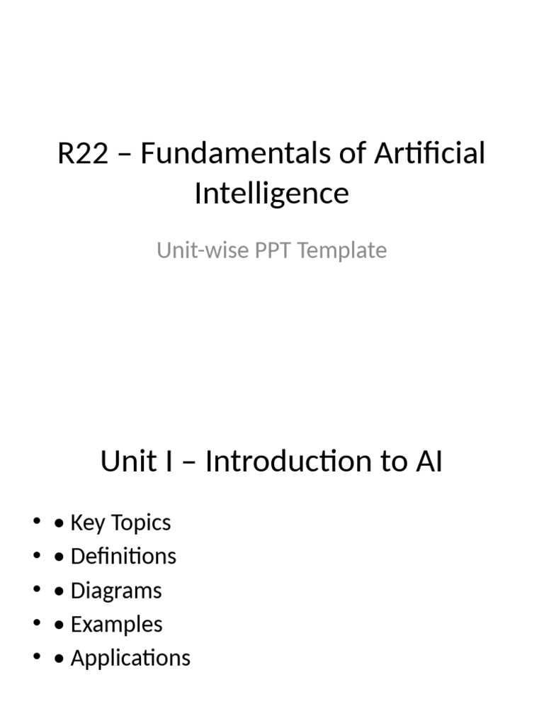R22 FAI PPT Templates | PDF