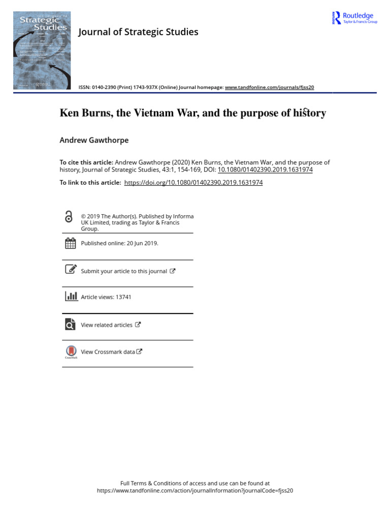 Ken Burns The Vietnam War and The Purpose of History | PDF | Communism ...