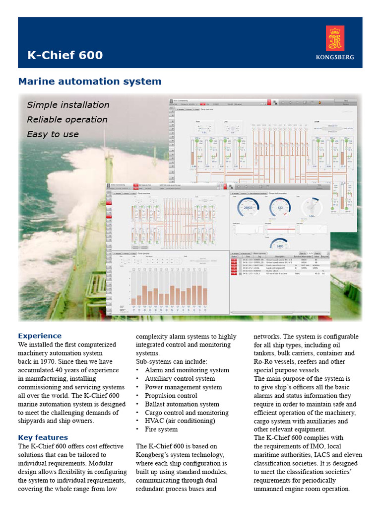 K Chief 600 Marine Automation System | PDF | Ships | Computer Network