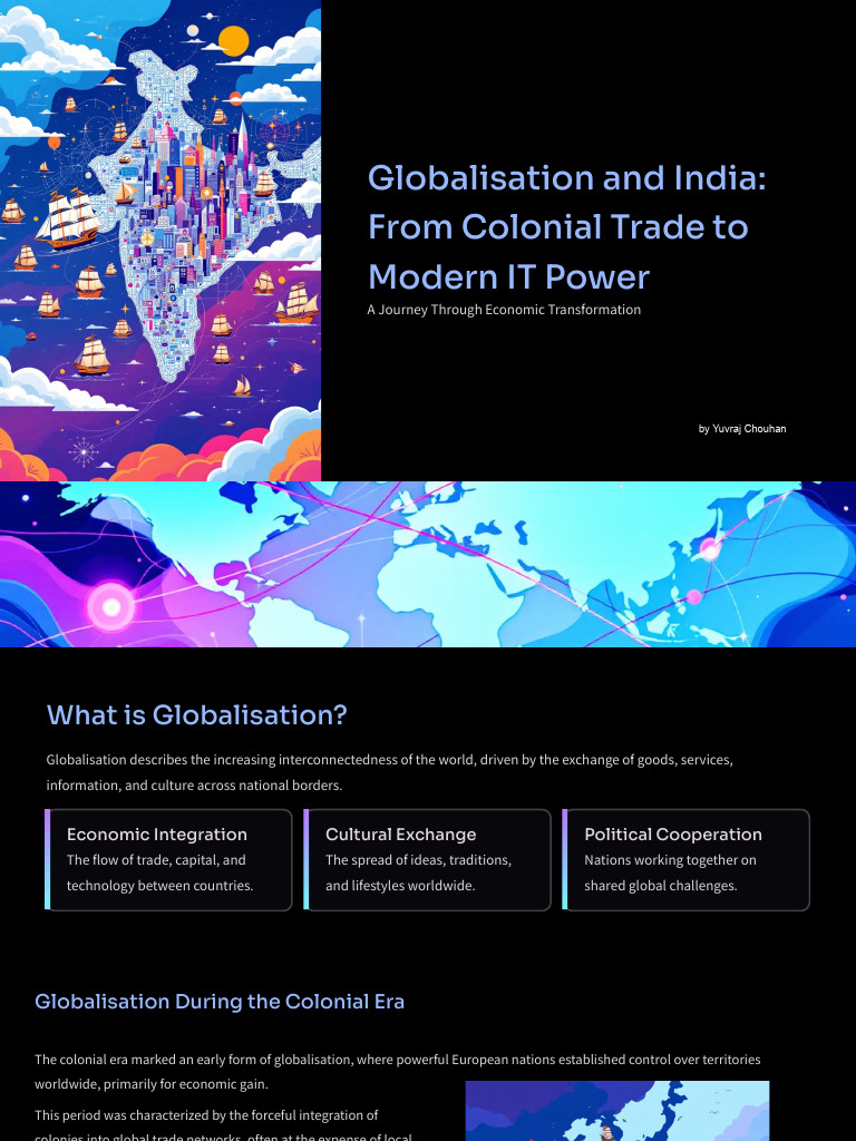 Globalisation and India From Colonial Trade to Modern IT Power (1) | PDF | Tariff | Protectionism