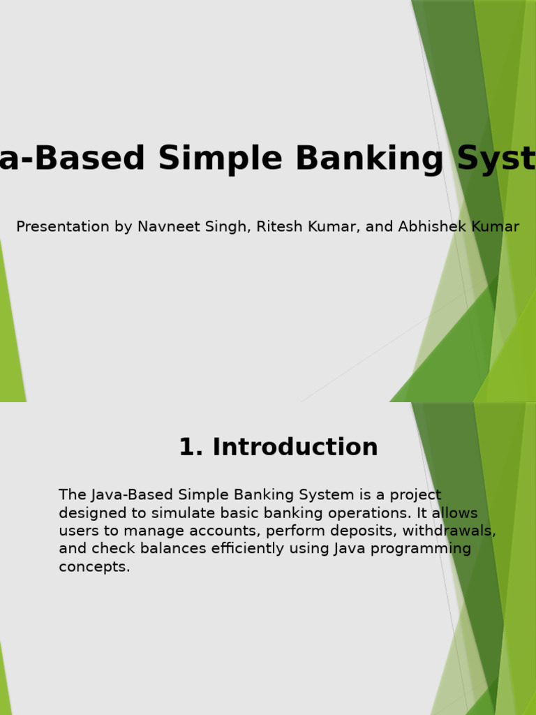 Java-Based Simple Banking System | PDF