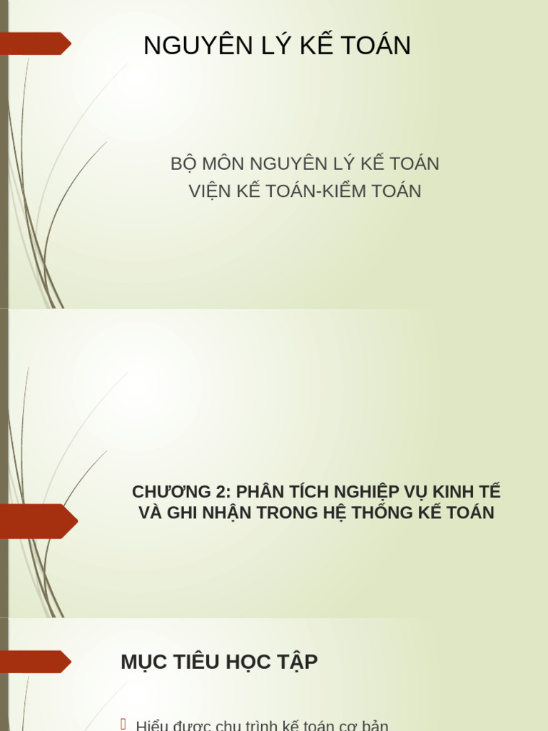 Chương 2_Ghi nhận trong hệ thống kế toán_Revised | PDF