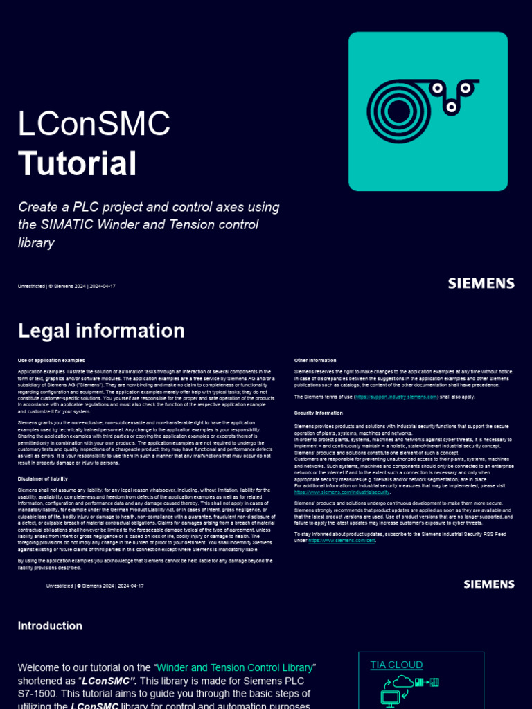 LConSMC V3 5-4-2507 TutorialWinder1 SeedProject | PDF | Legal Liability | Parameter (Computer ...