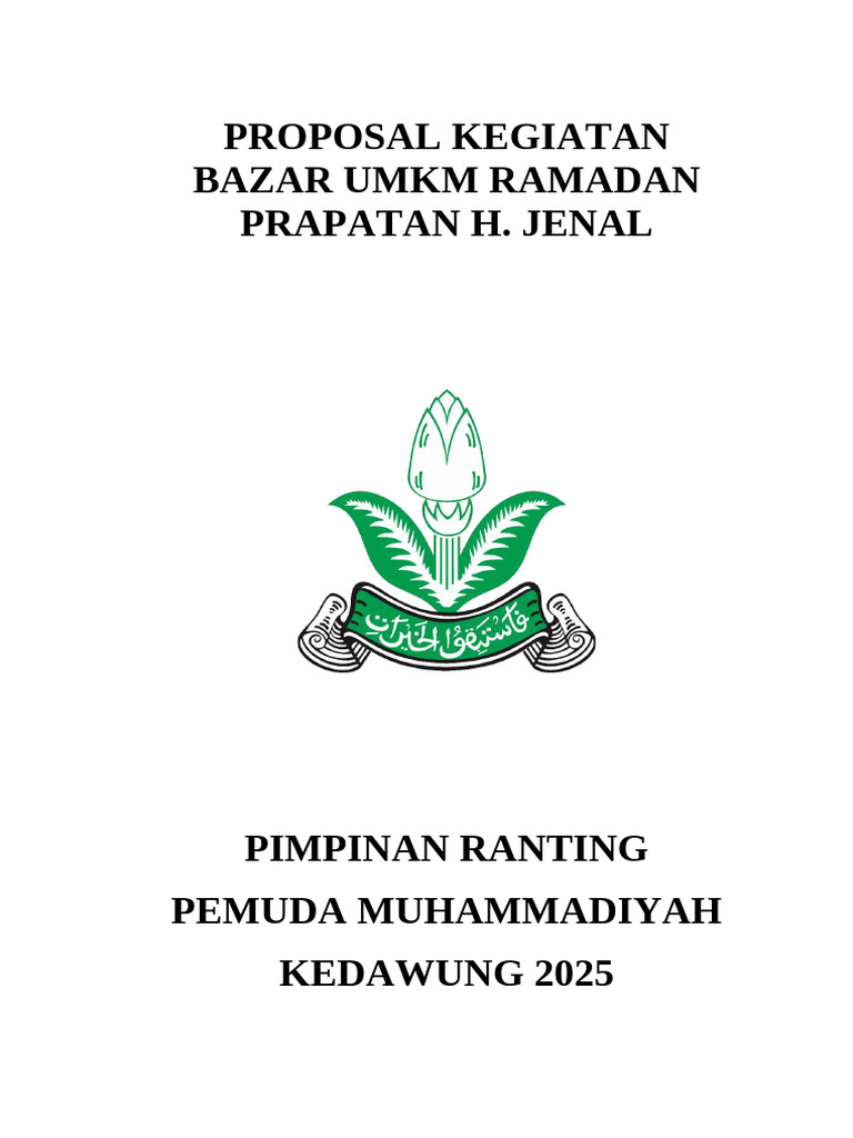Bazar UMKM Ramadan Kedawung 2025 | PDF