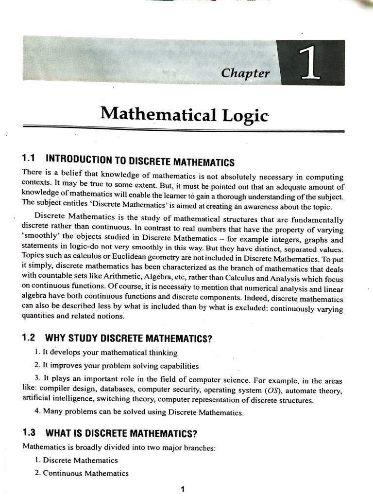 DM unit 1 part 1 | PDF