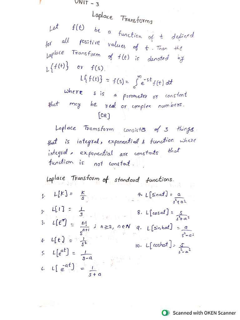 Unit - 3 Maths Notes PDF | PDF