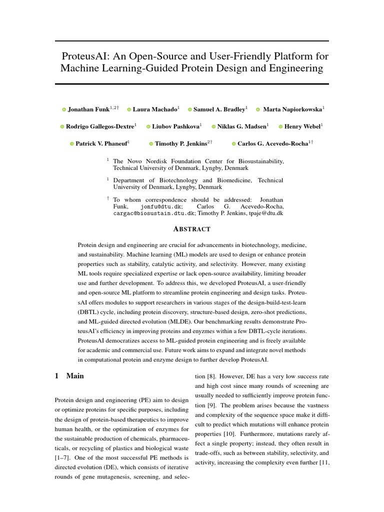 Proteus AI | PDF | Machine Learning | Proteins