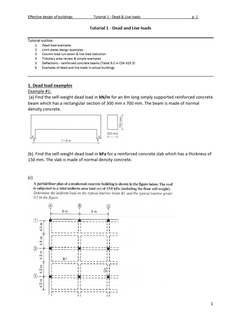 Tutorial 1 PDF | PDF | Beam (Structure) | Civil Engineering