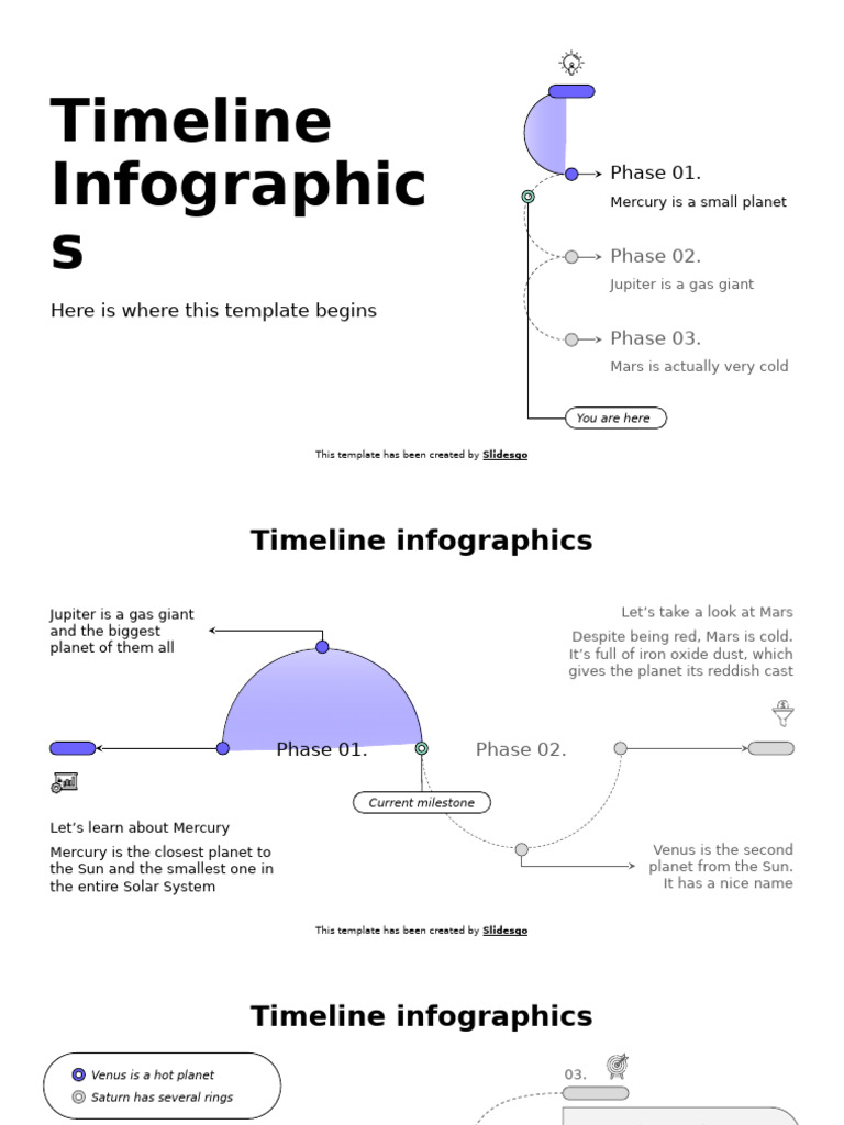 Timeline Infographics by Slidesgo | PDF | Planets | Solar System