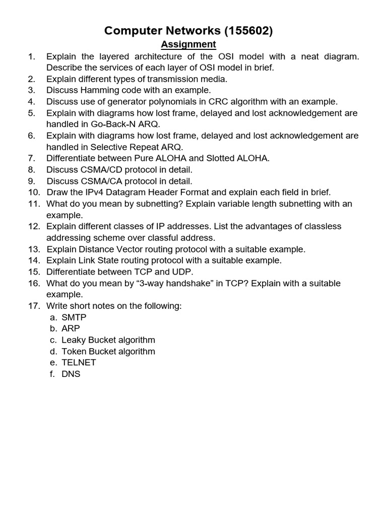 CN Assignment IOT | PDF