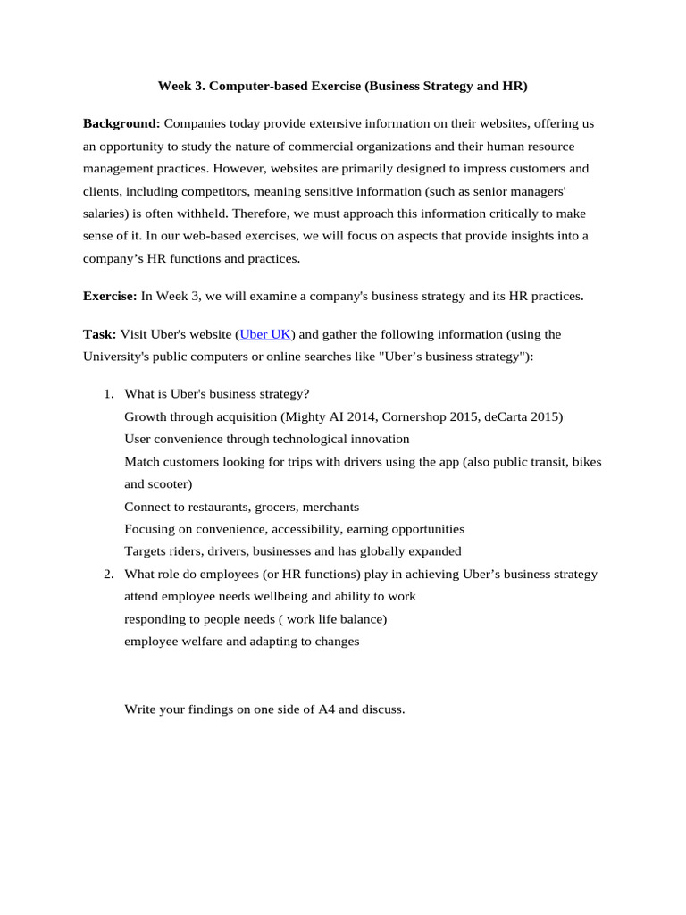 Week 3 Class Exercise | PDF