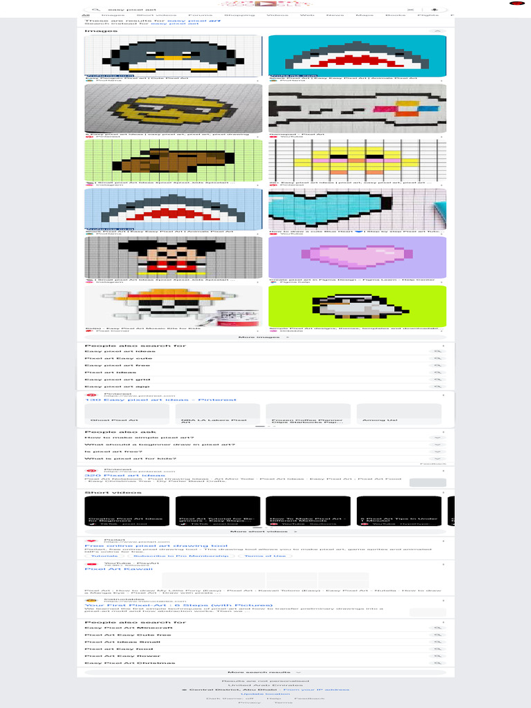 Easy Pixel Art Ideas and Tutorials | PDF | New Media