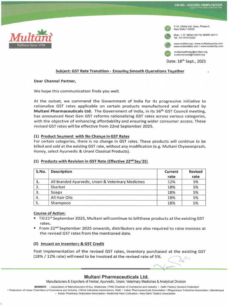 GST Letter | PDF