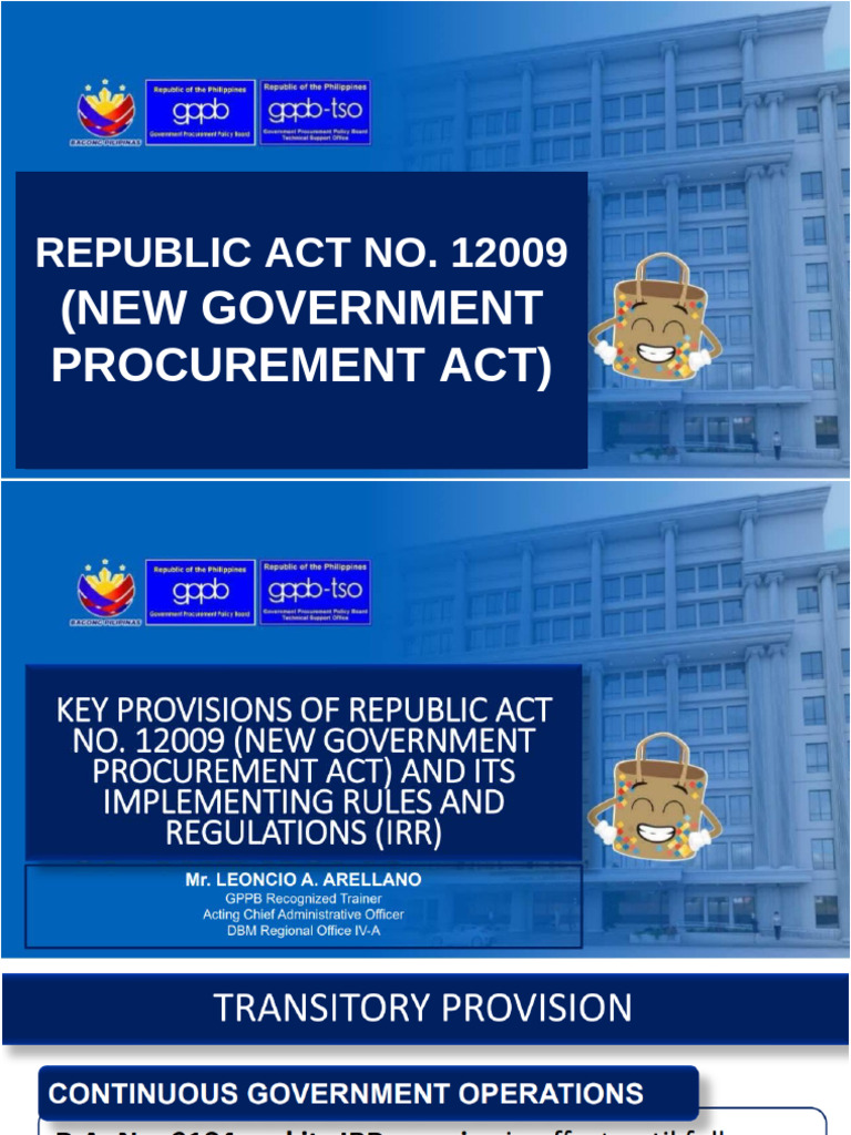 New Government Procurement Act Overview | PDF