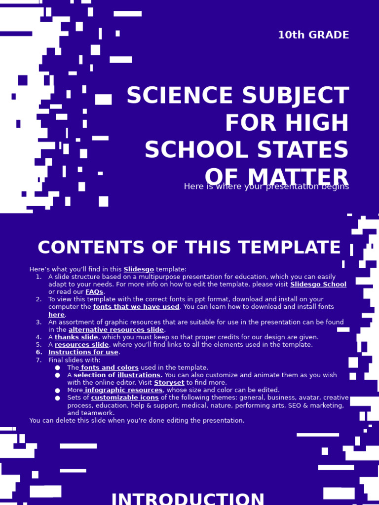 High School Science: States of Matter | PDF | Planets | Planets In ...