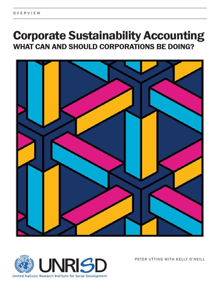 Corporate Sustainability Accounting | PDF | Sustainability ...