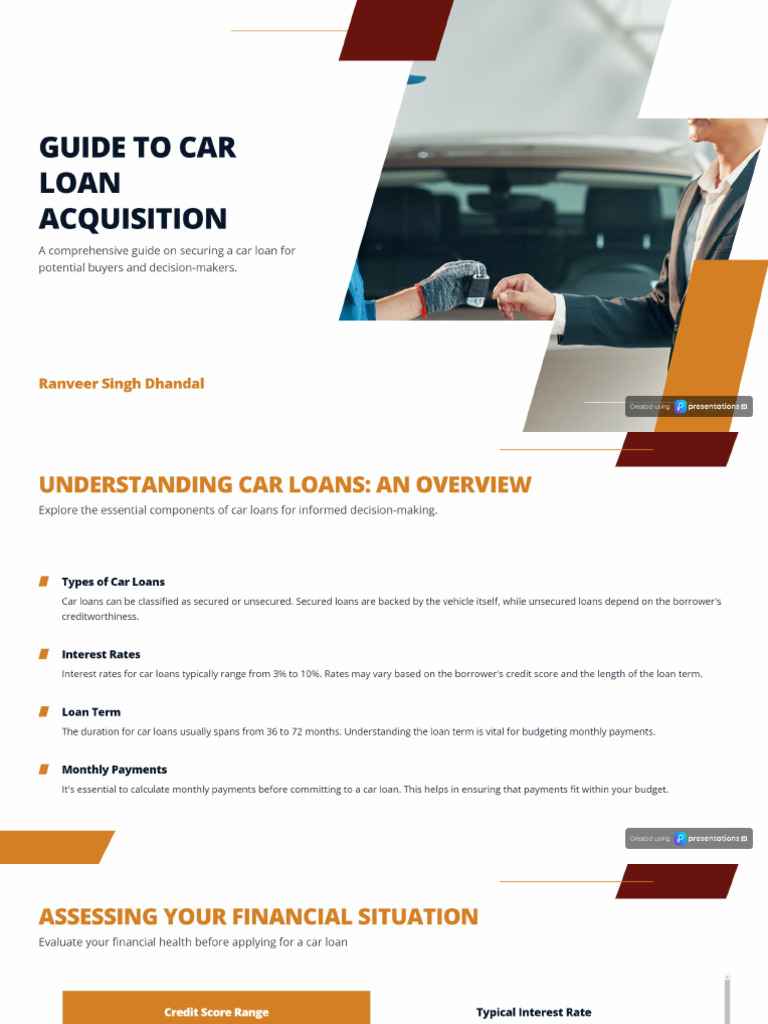 Steps To Successfully Raise A Car Loan | PDF