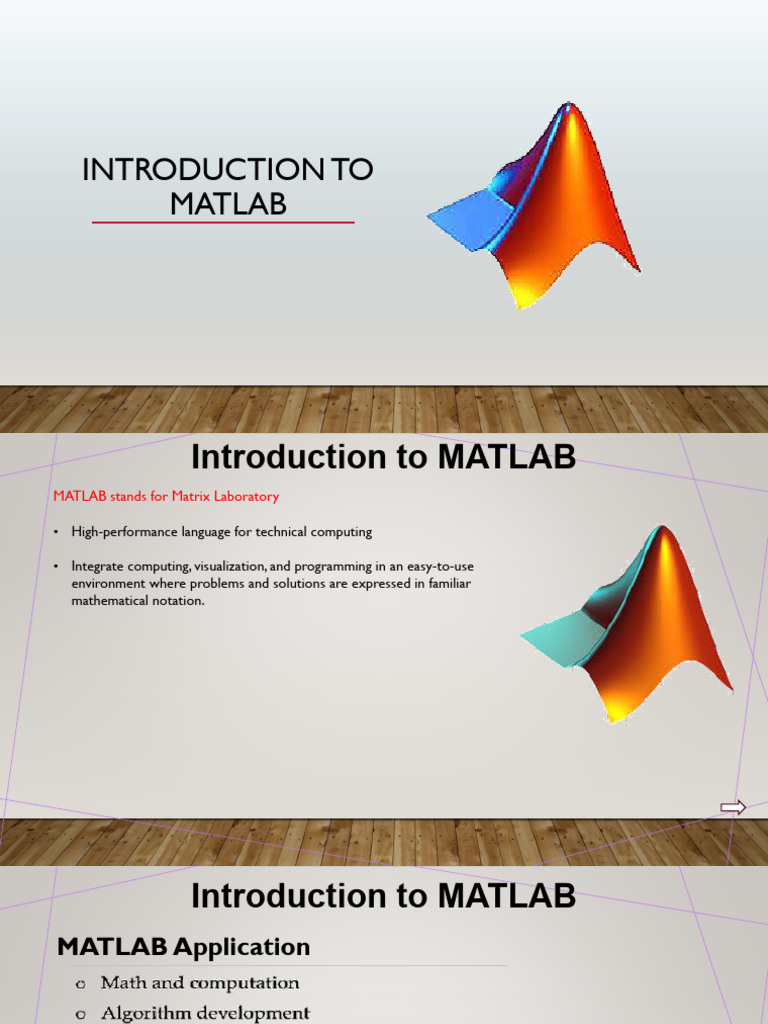 LECTURE 1 Introduction To Matlab Rev. 3 | PDF | Matrix (Mathematics) | Matlab