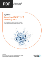 Cambridge 9701 Chemistry Syllabus 2025-2027 | PDF | Learning | Teachers