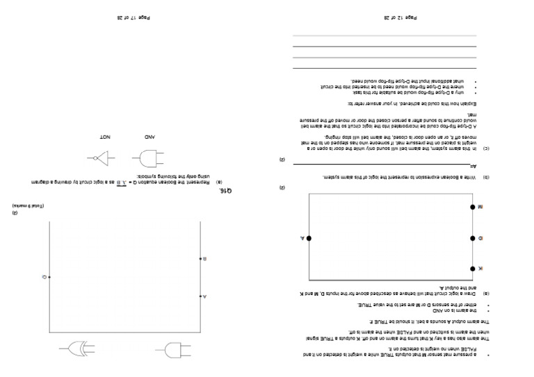 6.5 Boolean Algebra Questions (1) Booklet 12 | PDF