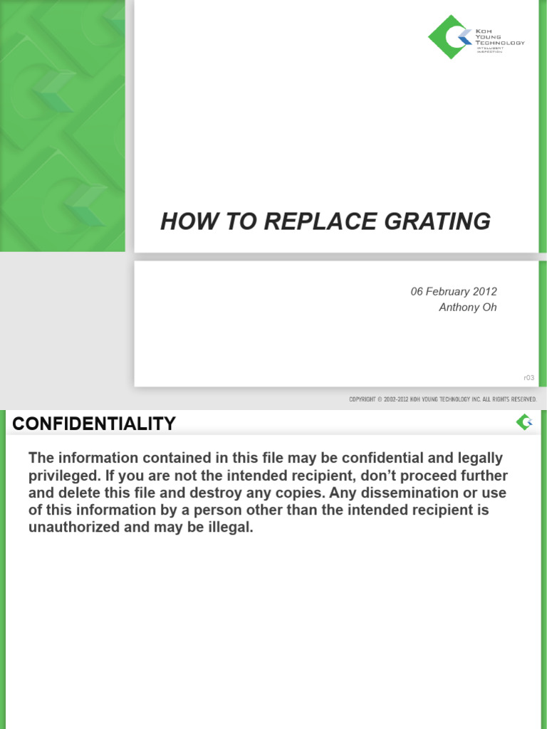 How To Replace Grating | PDF