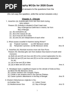 Class 10 Geography Map Work Questions | PDF | Physical Geography ...