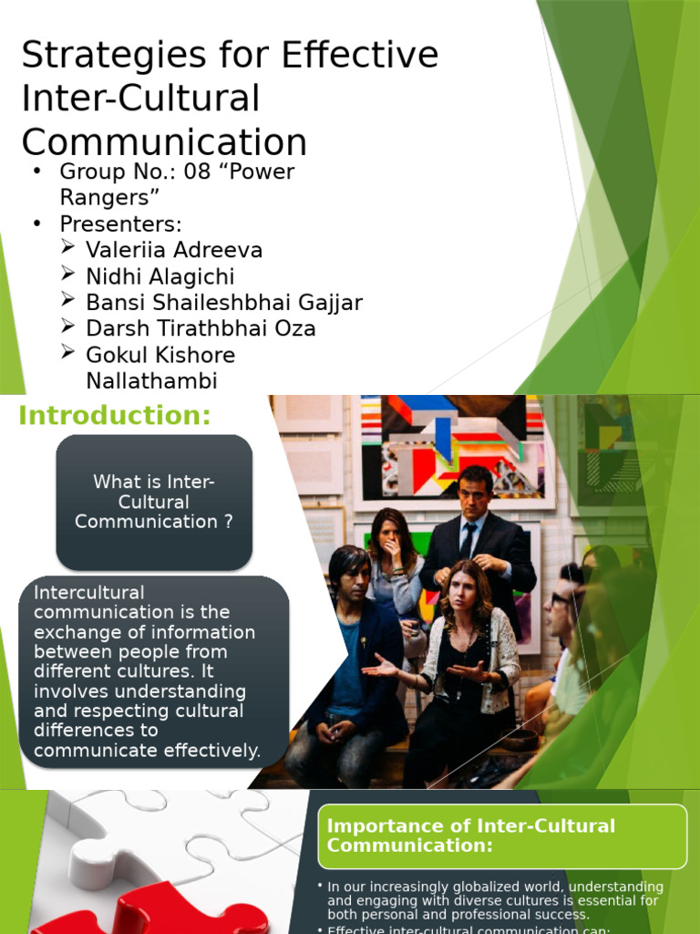 Effective Strategies for Inter-Cultural Communication | PDF ...