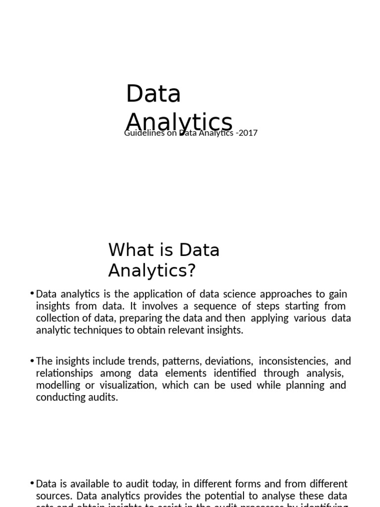 Data Analytics-Concise - 20240701 - 052224 | PDF | Analytics | Data ...