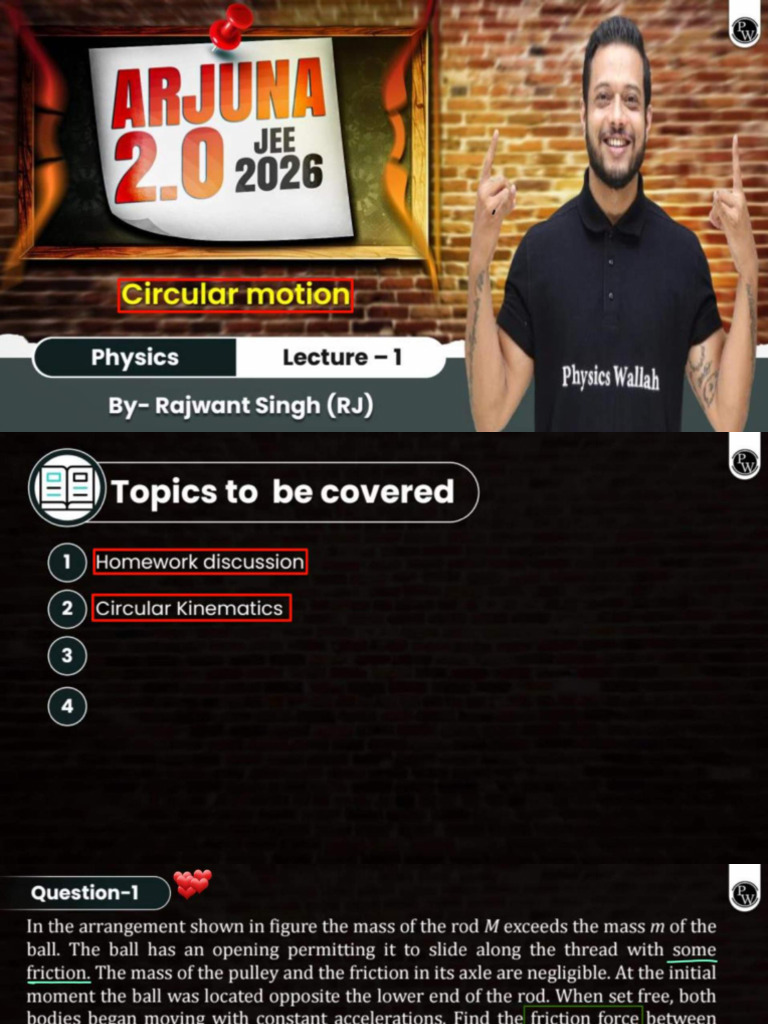 Circular Motion 01 Class Notes | PDF