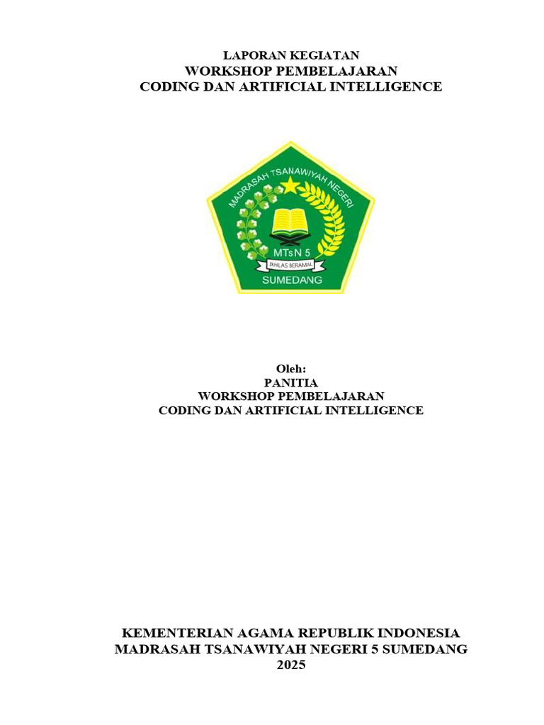 Laporan Workshop Coding dan AI 2025 | PDF