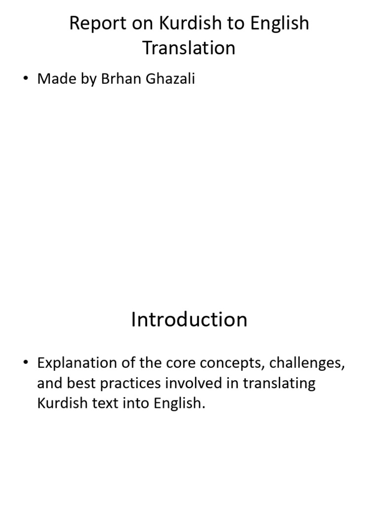 Translation Report | PDF