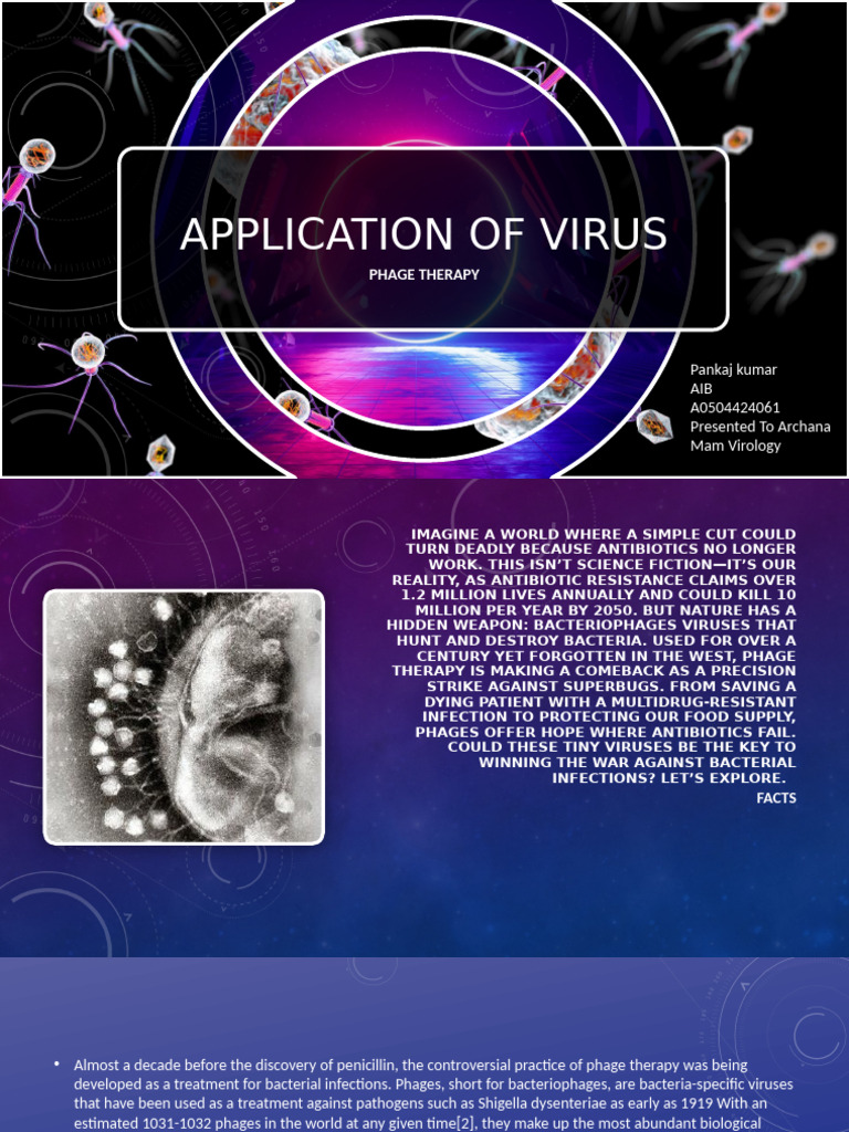 Application of Virus | PDF | Bacteriophage | Virus