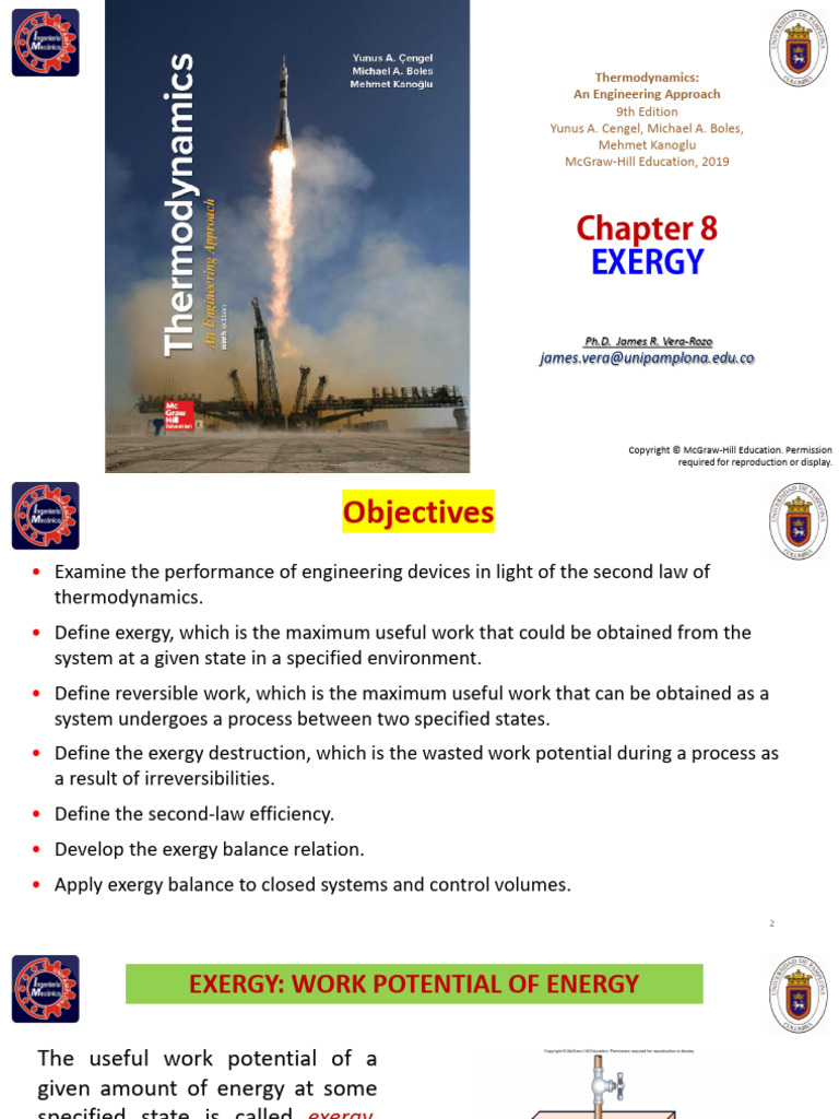 Understanding Exergy in Thermodynamics | PDF | Exergy | Second Law Of ...
