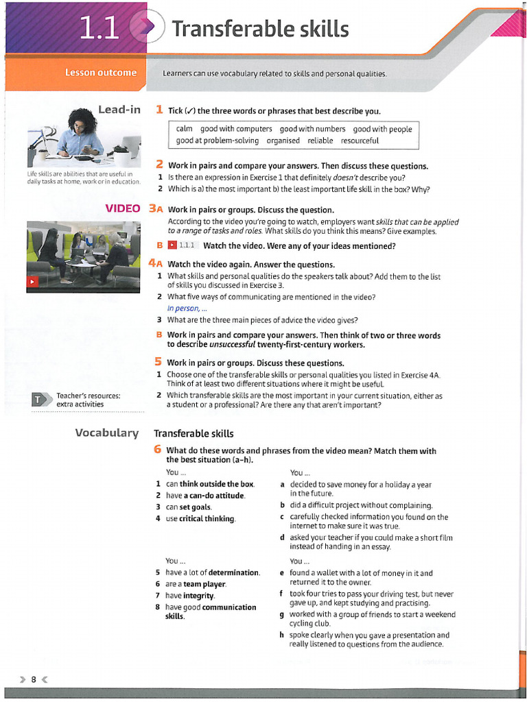 737 - 1 Business Partner B1 Coursebook - UNIT 1 | PDF