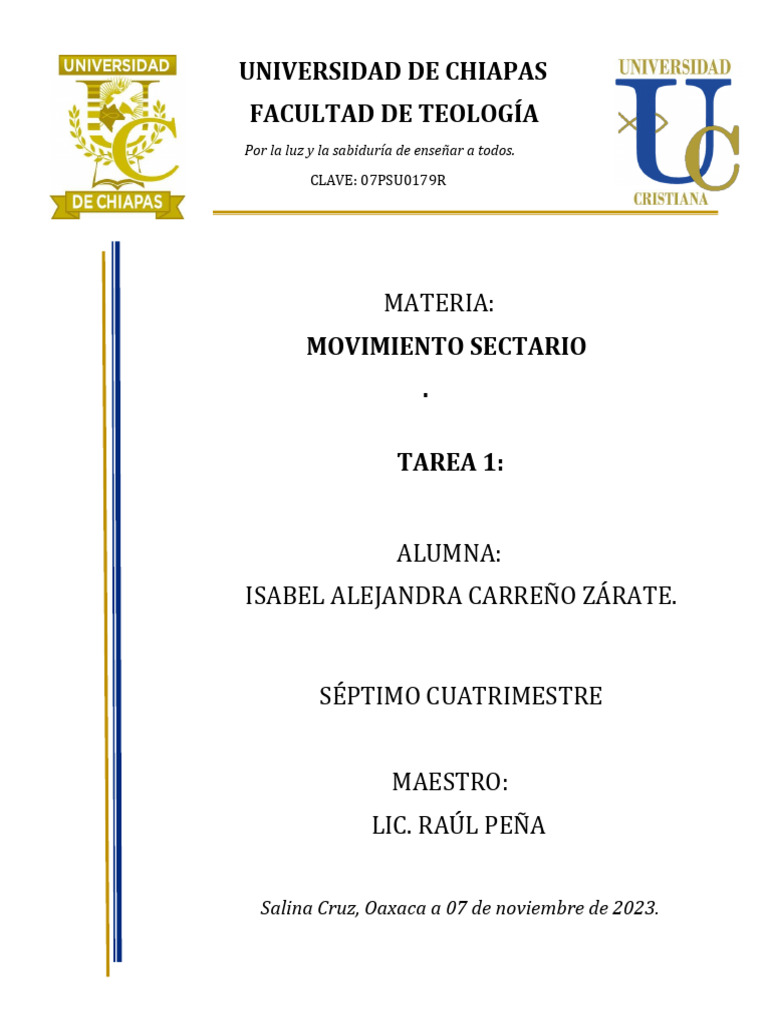 TAREA 1 M.S. - Isabel Alejandra Carreño Zárate | PDF | Verdad | Biblia