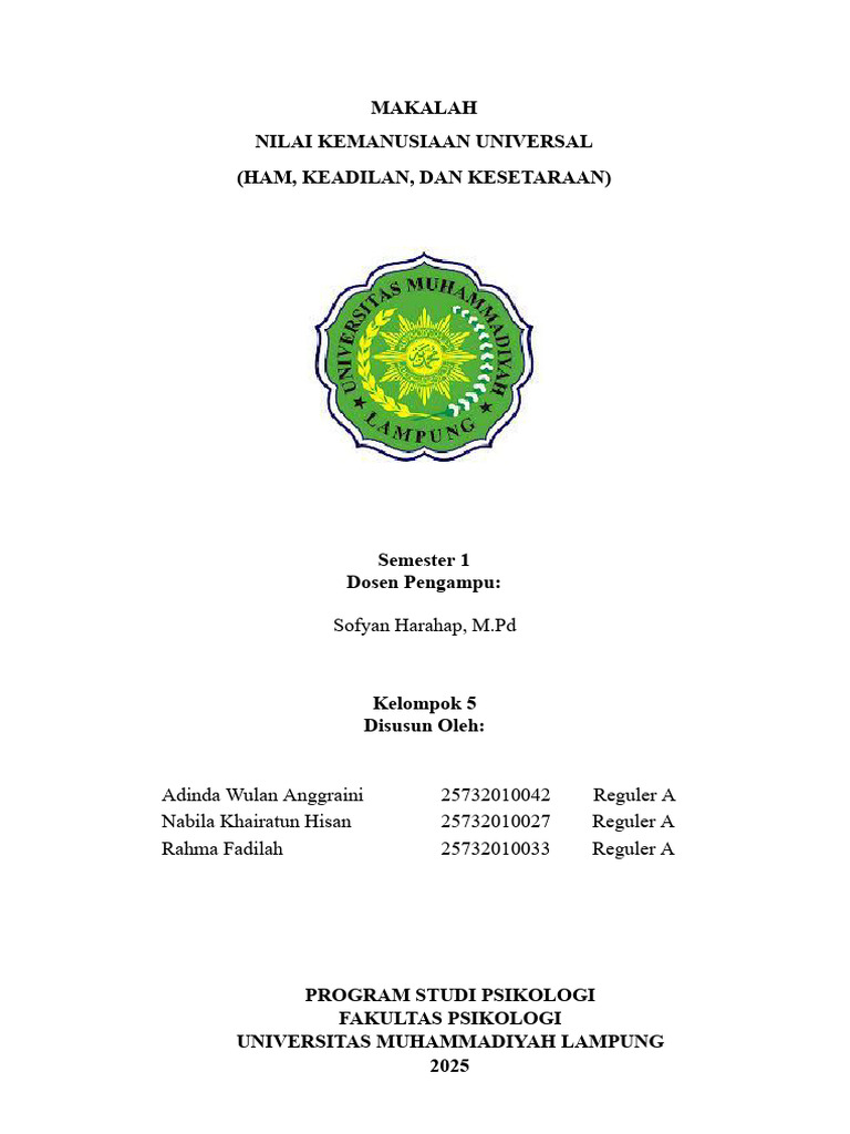 Kemanusiaan Universal dalam Islam | PDF