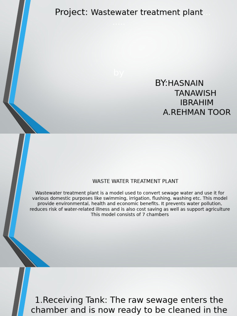 Waste Water Treatment Plant | PDF | Sewage Treatment | Water Purification