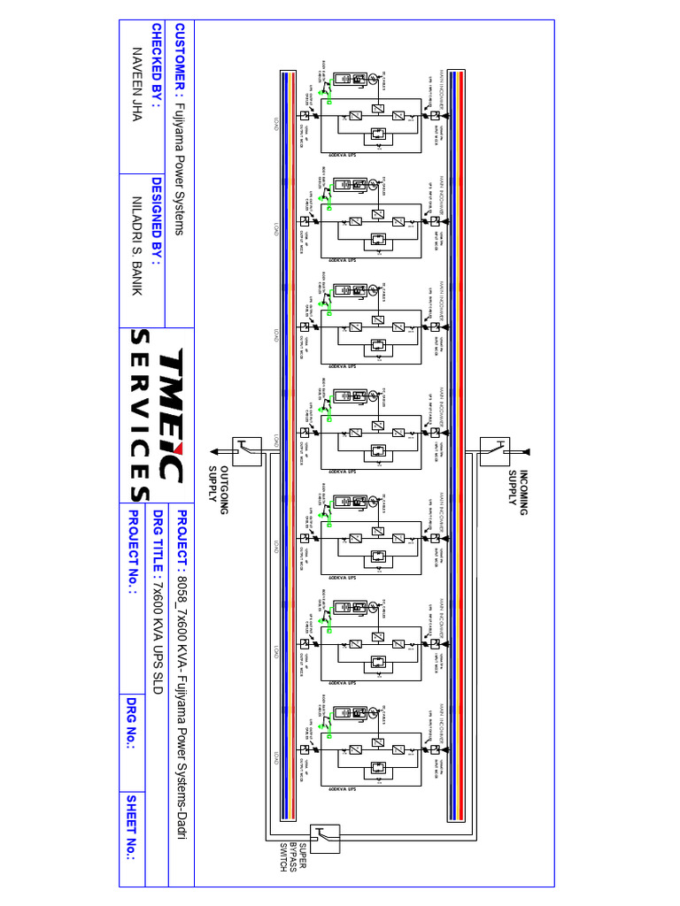 600KVA UPS System SLD Overview | PDF | Electrical Engineering ...