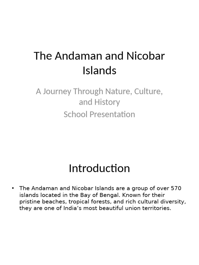 Explore Andaman and Nicobar Islands | PDF