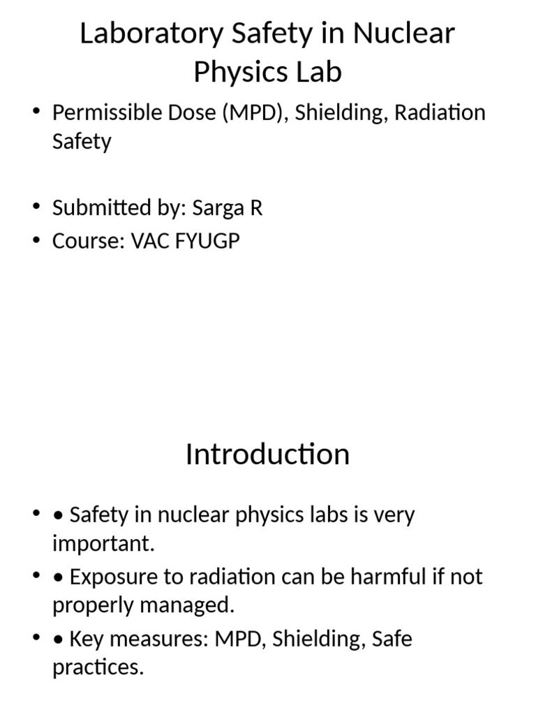 Radiation Safety Seminar | PDF
