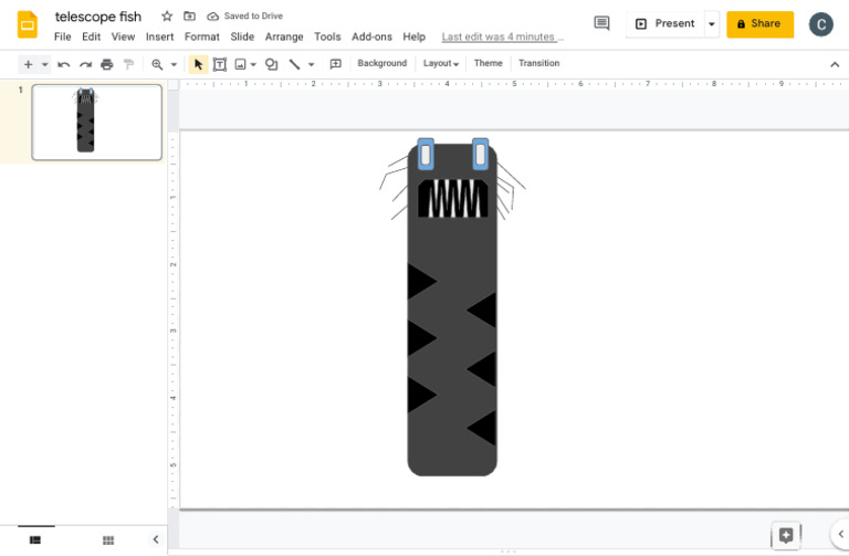 Telescope Fish - Google Slides | PDF