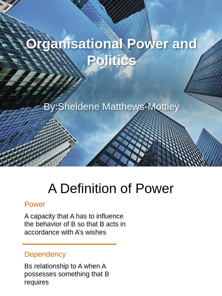 Understanding Power in Organizations | PDF | Power (Social And ...