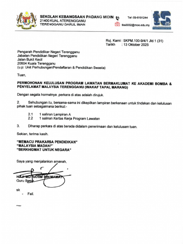 Program Lawatan Bermaklumat Ke Akademi Bomba Dan Penyelamat Wakaf Tapai ...