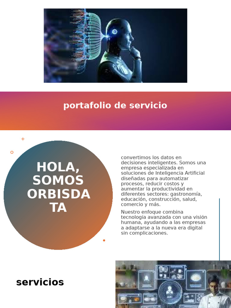 Portafolio de Servicio | PDF | Inteligencia artificial | Inteligencia ...
