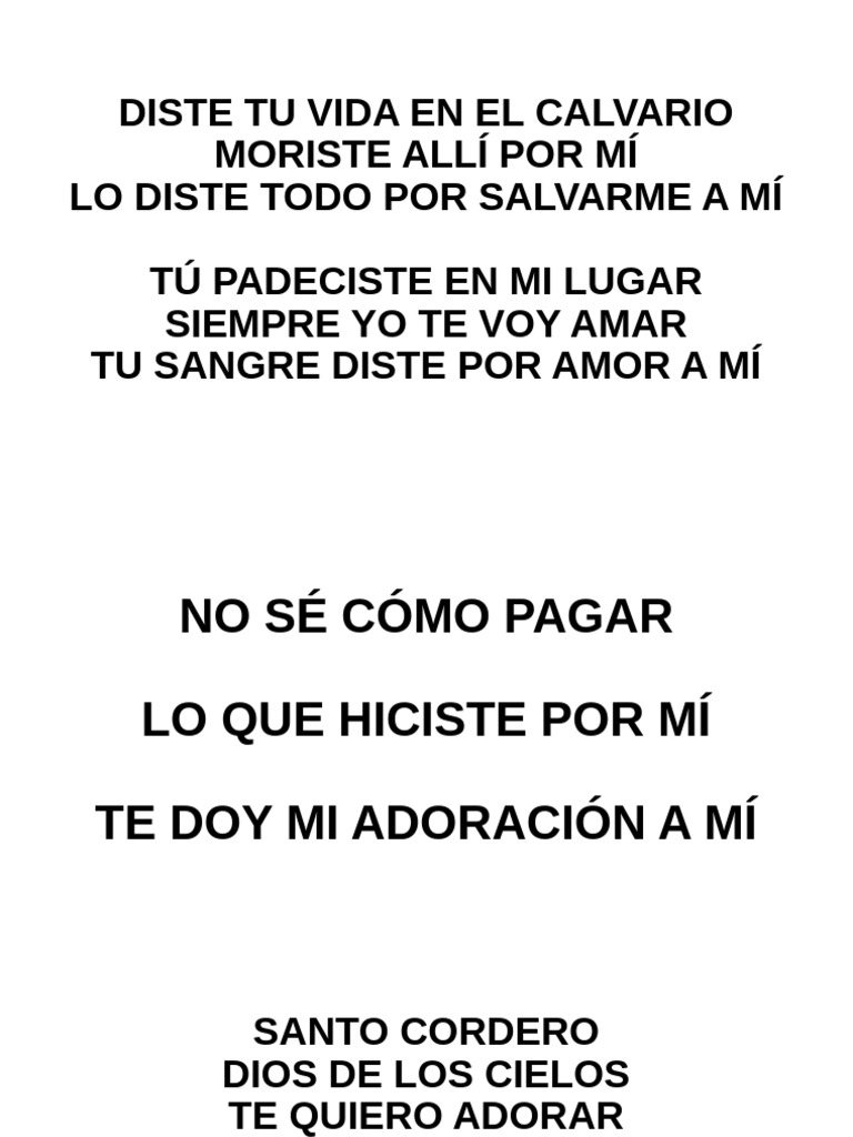 Te Quiero Adorar | PDF