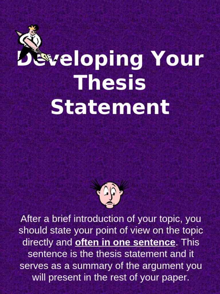 Thesis Statement Powerpoint | PDF | Question | Adventures Of ...