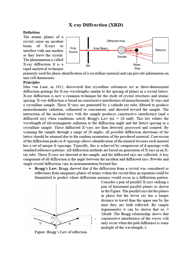 SEM 6 BOTANY DSE4T Unit 6 X- Ray Diffraction_251113_150724 | PDF ...