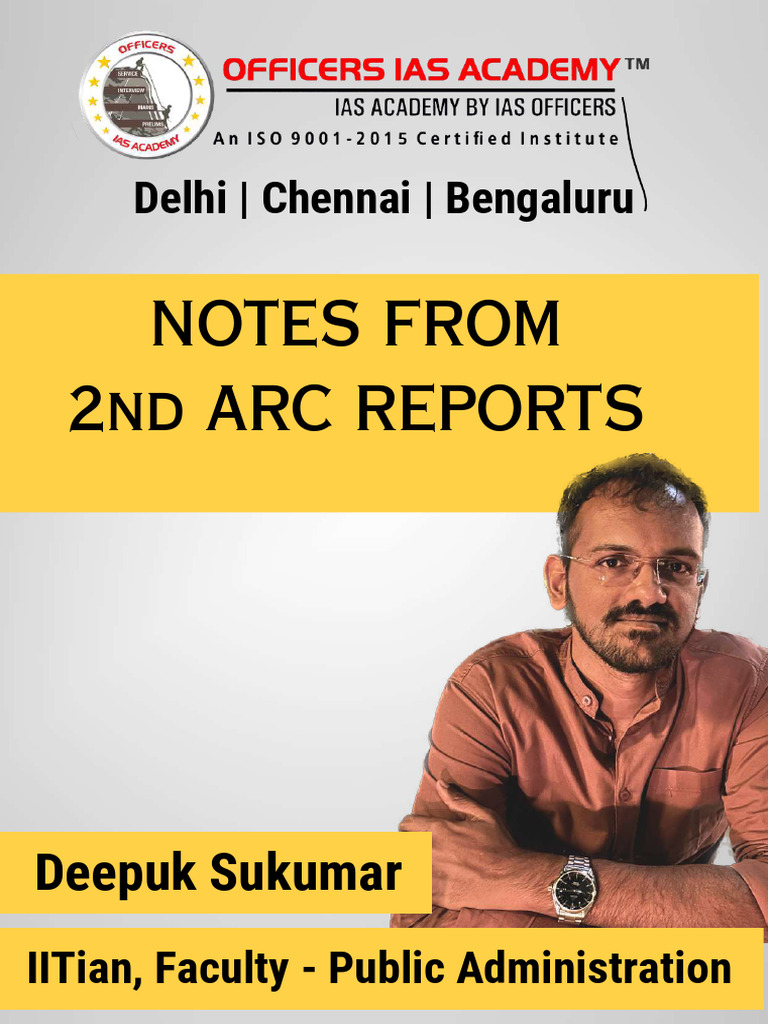 2nd ARC - Notes | PDF | Government Of India | Cabinet (Government)