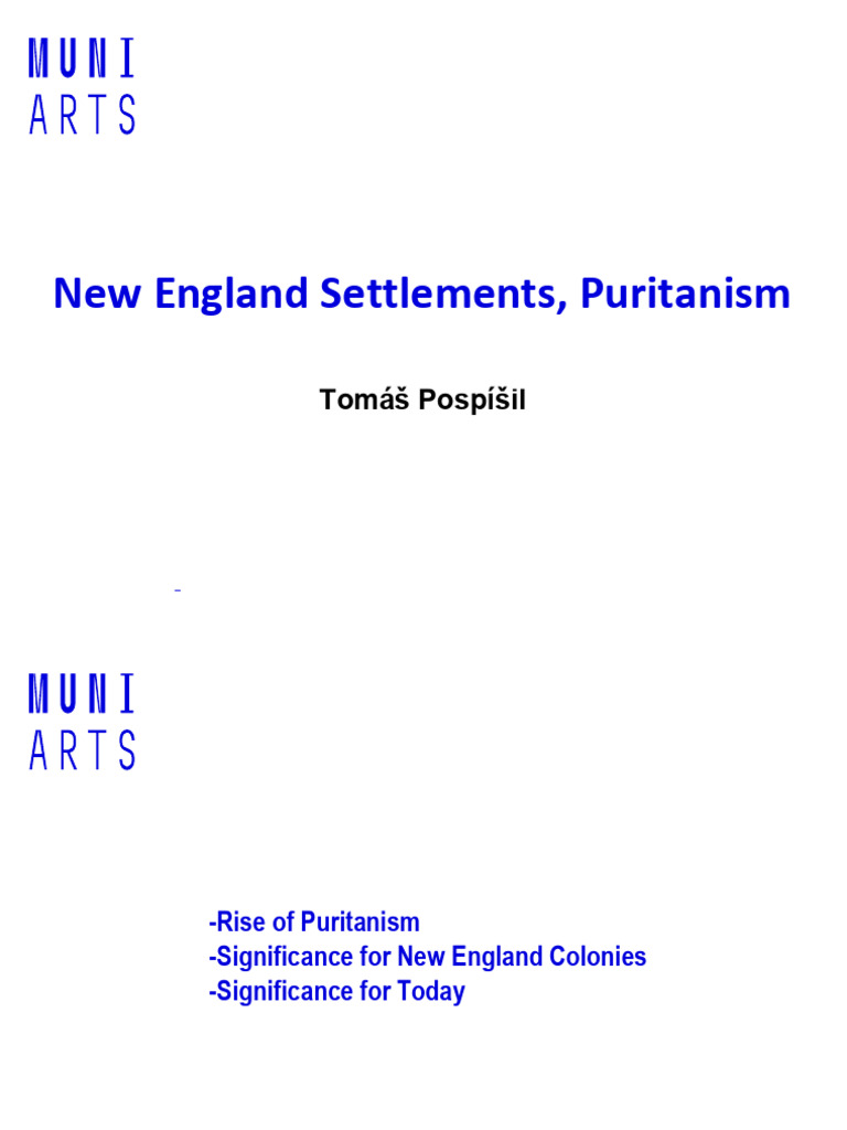 New England Settlements Puritanism 2024 | PDF | Catholic Church ...