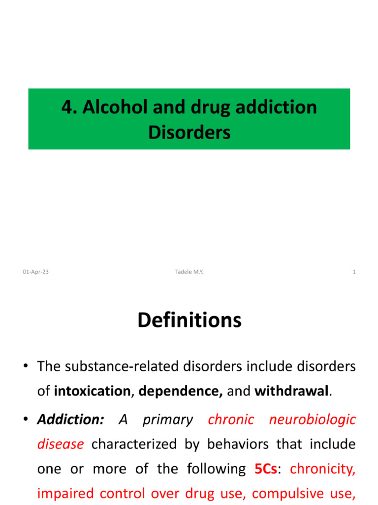 Alcohol and Substance Abuse | PDF